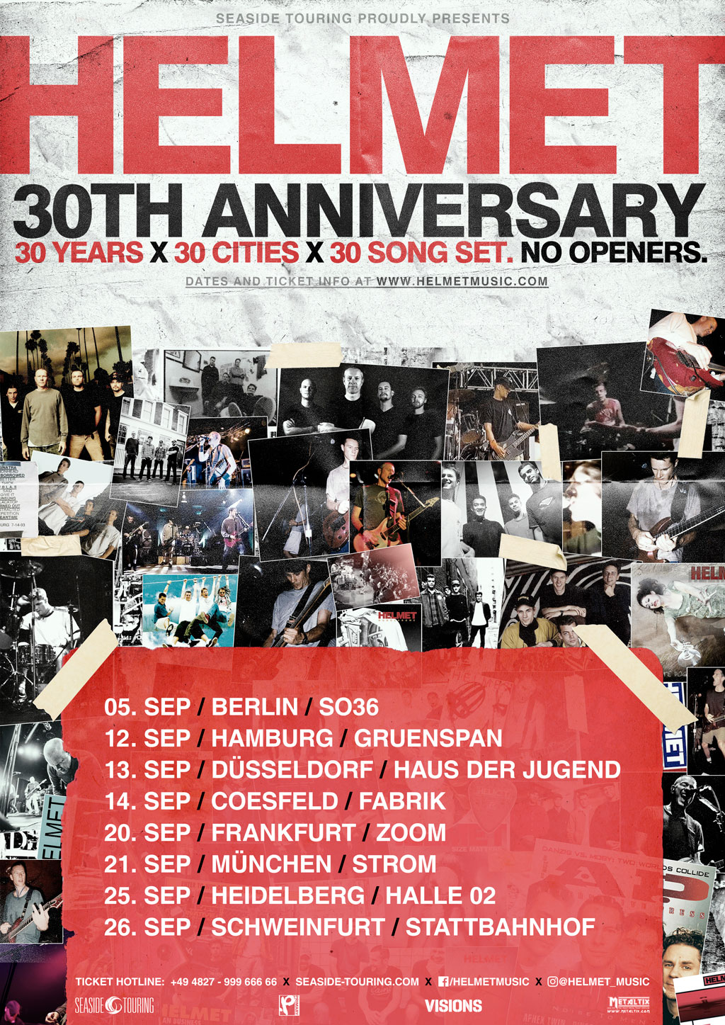 30 years, 30 cities, 30 songs, no opener – HELMET – Markus' Heavy Music ...