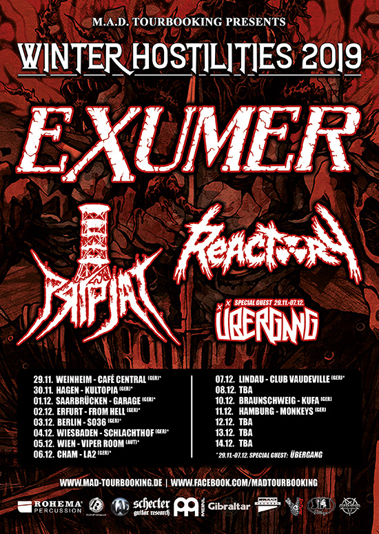 EXUMER announced some shows – Markus' Heavy Music Blog