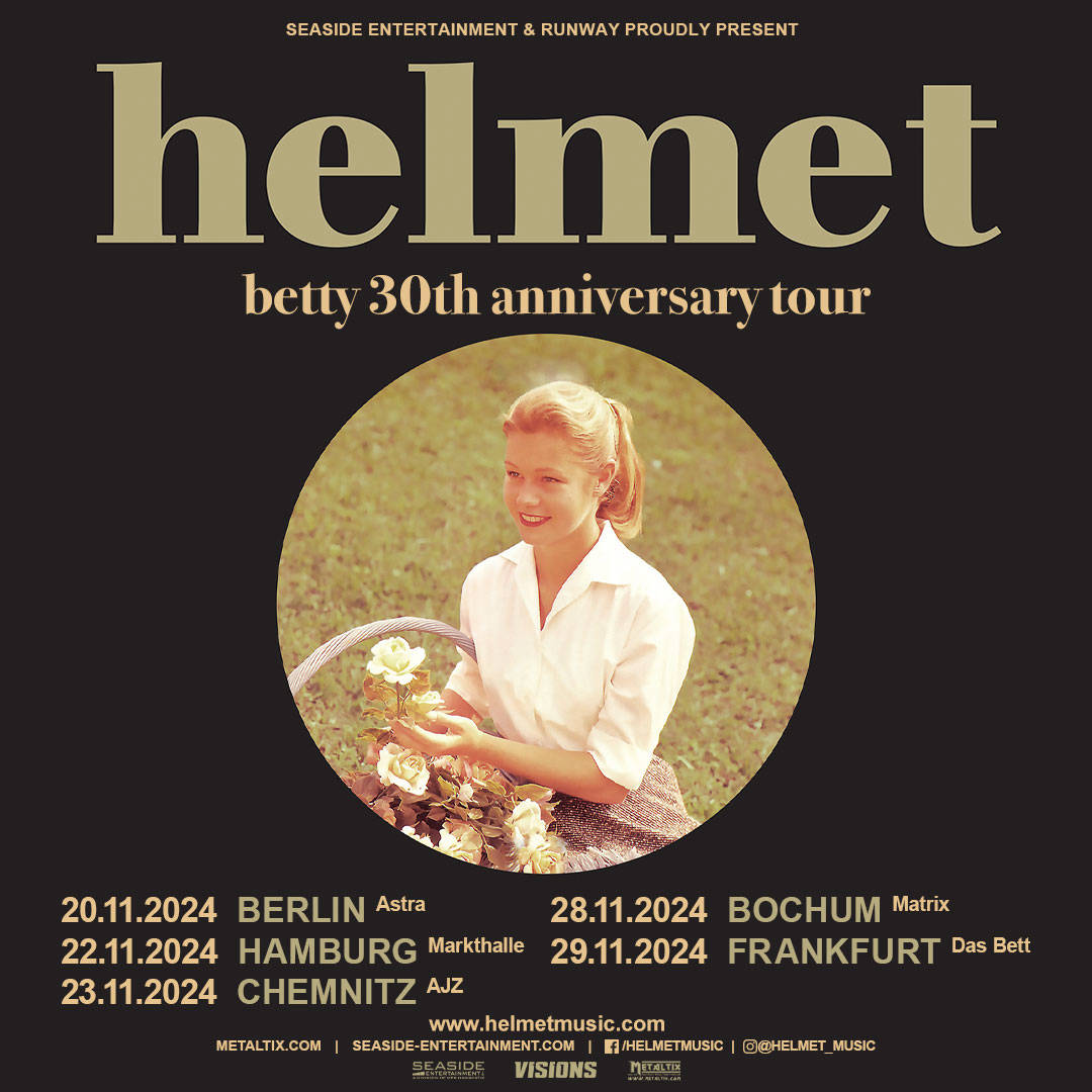 HELMET will return to Europe, celebrate 30 years of “Betty” – Markus ...