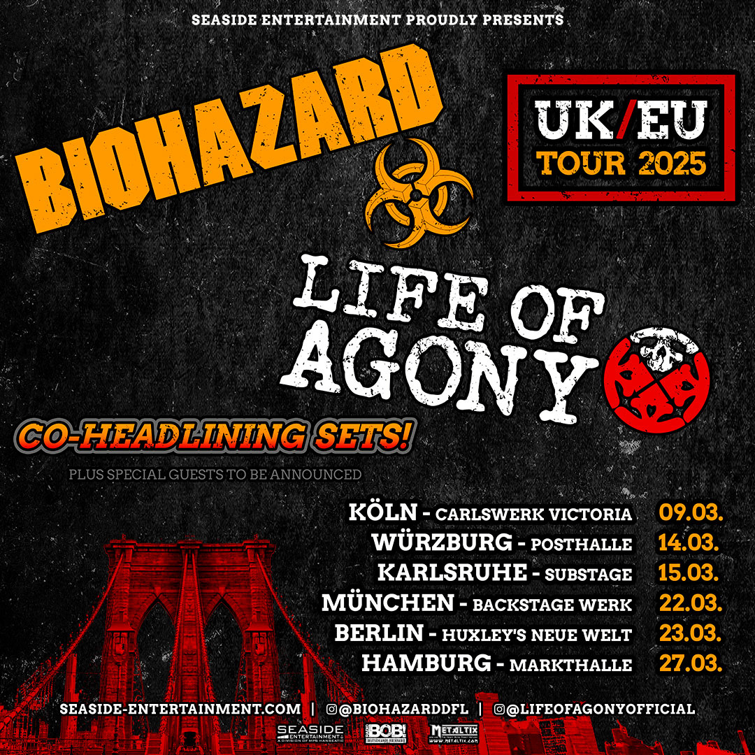 BIOHAZARD & LIFE OF AGONY announced co-headliner tour – Markus' Heavy ...