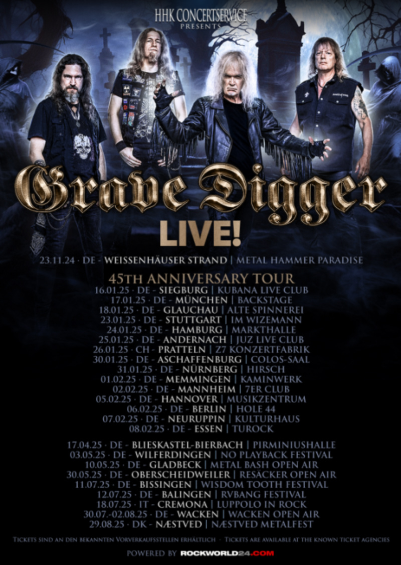 GRAVE DIGGER – new song and tour dates – Markus' Heavy Music Blog