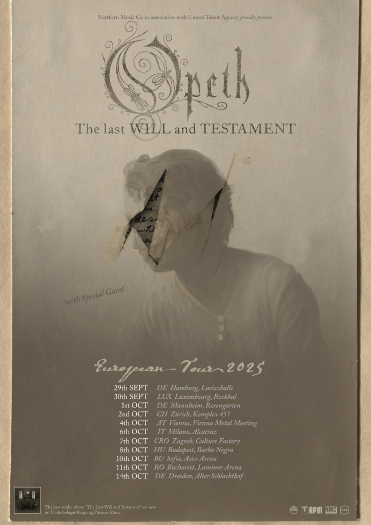 OPETH – new performance video and tour dates – Markus' Heavy Music Blog