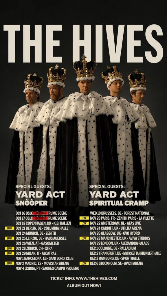 THE HIVES – the German tour dates 2025 – Markus' Heavy Music Blog