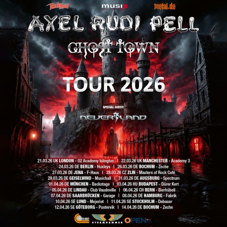 AXEL RUDI PELL – “Ghost Twon” tour dates for 2026 – Markus' Heavy Music ...
