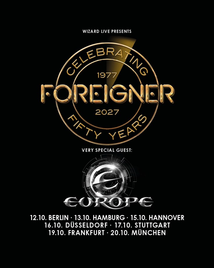 FOREIGNER announce tour with special guest EUROPE – Markus' Heavy Music ...